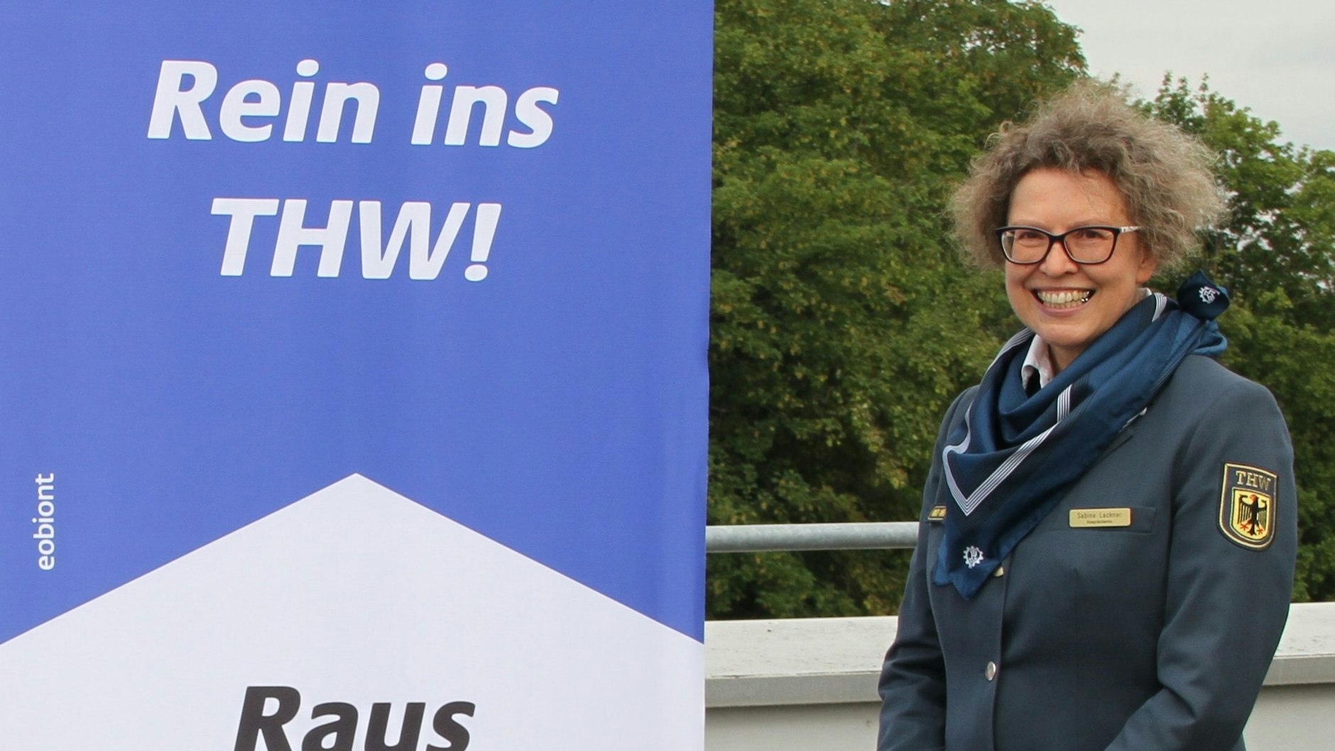 Sabine Lackner leitet das THW im Katastrophengebiet