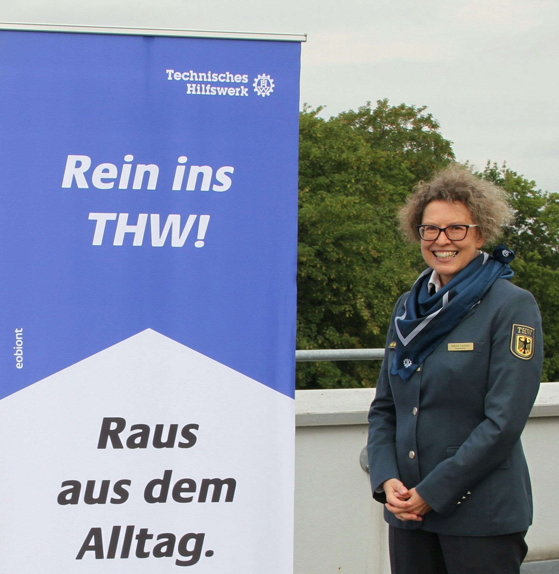 Sabine Lackner leitet das THW im Katastrophengebiet