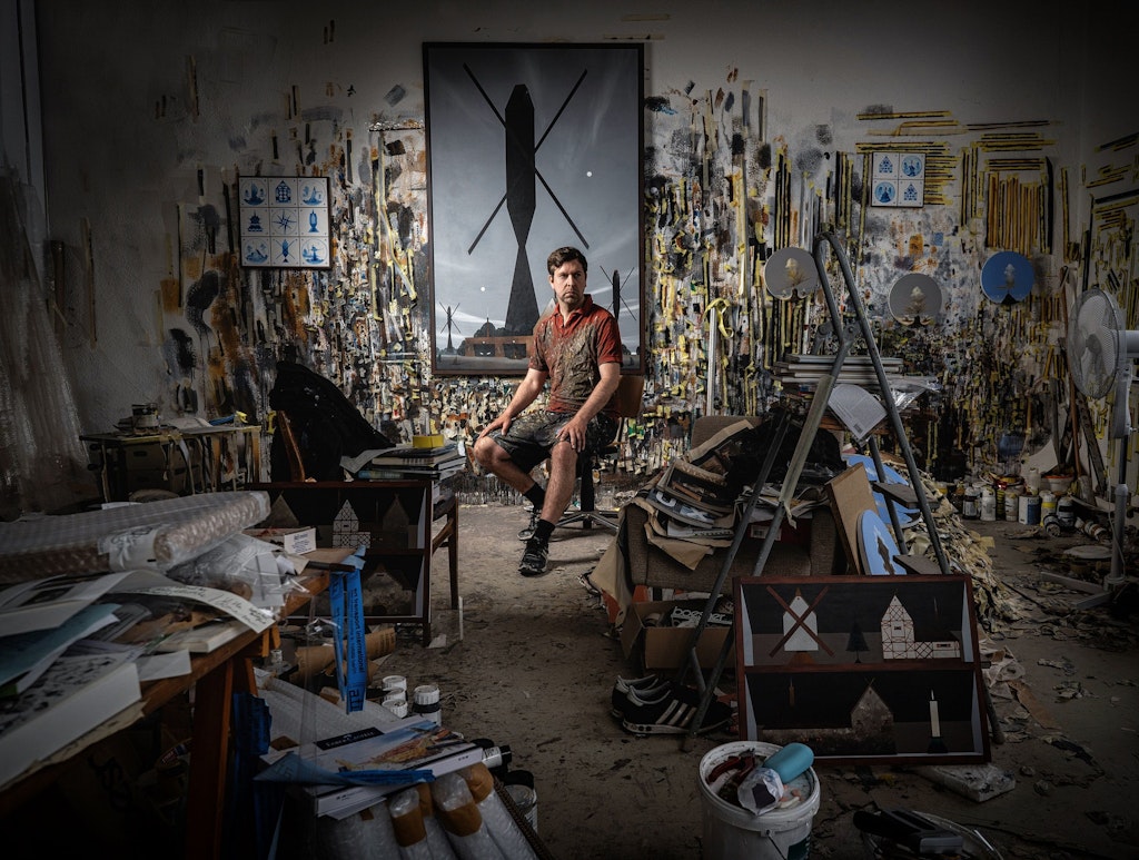 Malerei von Titus Schade: Heimat-Thriller aus dem Leipziger Umland