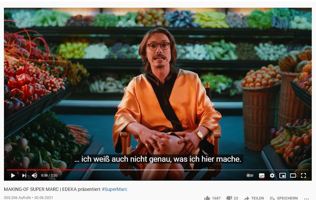 Super Marc im Supermarkt: Wie man mit Zucchini Musik macht