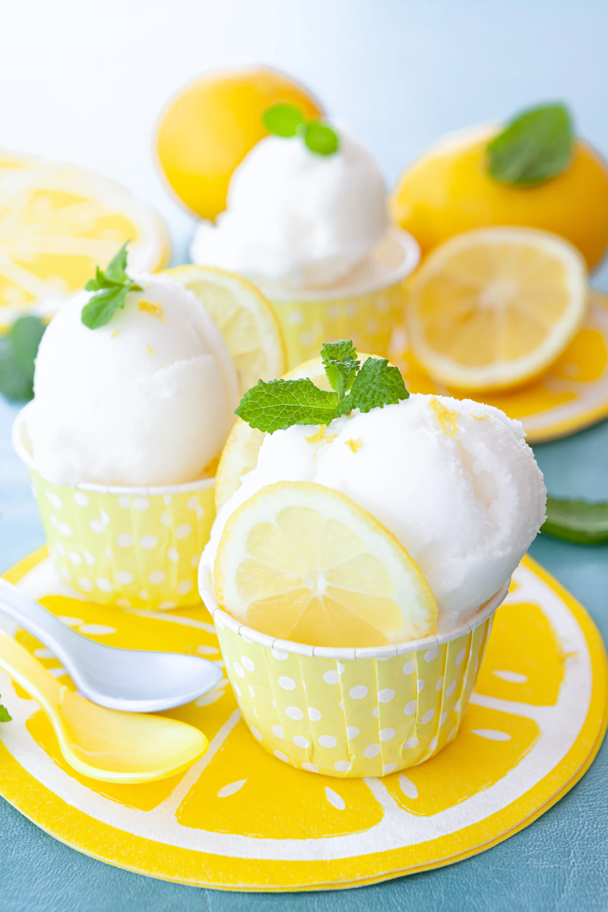 Zitronensorbet Ohne Eismaschine