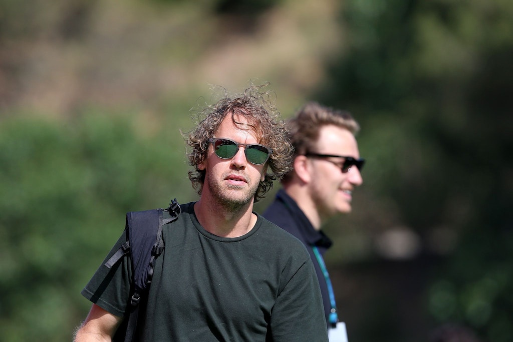 Vettels Protest gegen Umweltsünden auch auf dem Helm