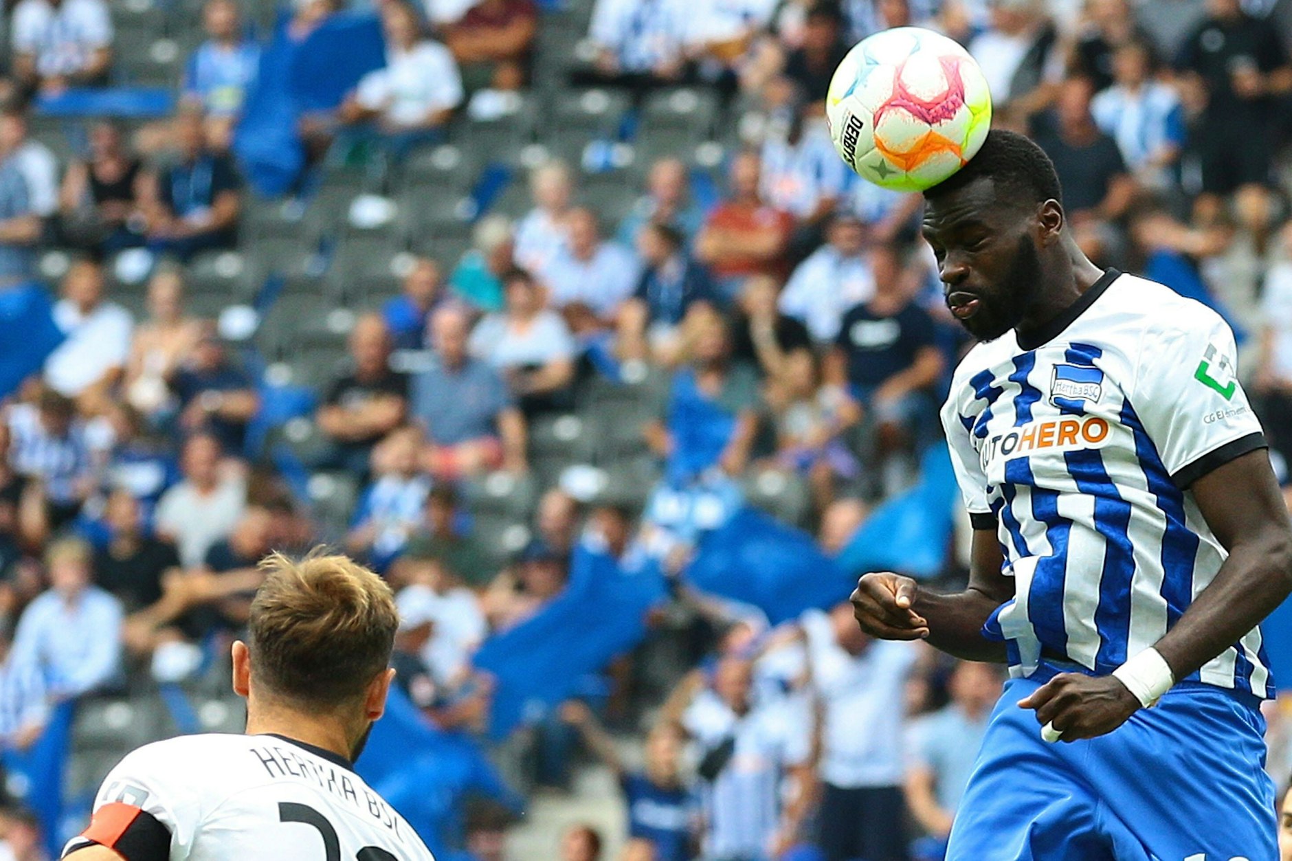 Hertha BSC: Stürmer Willy Kanga hat den härtesten Job und muss gegen ...