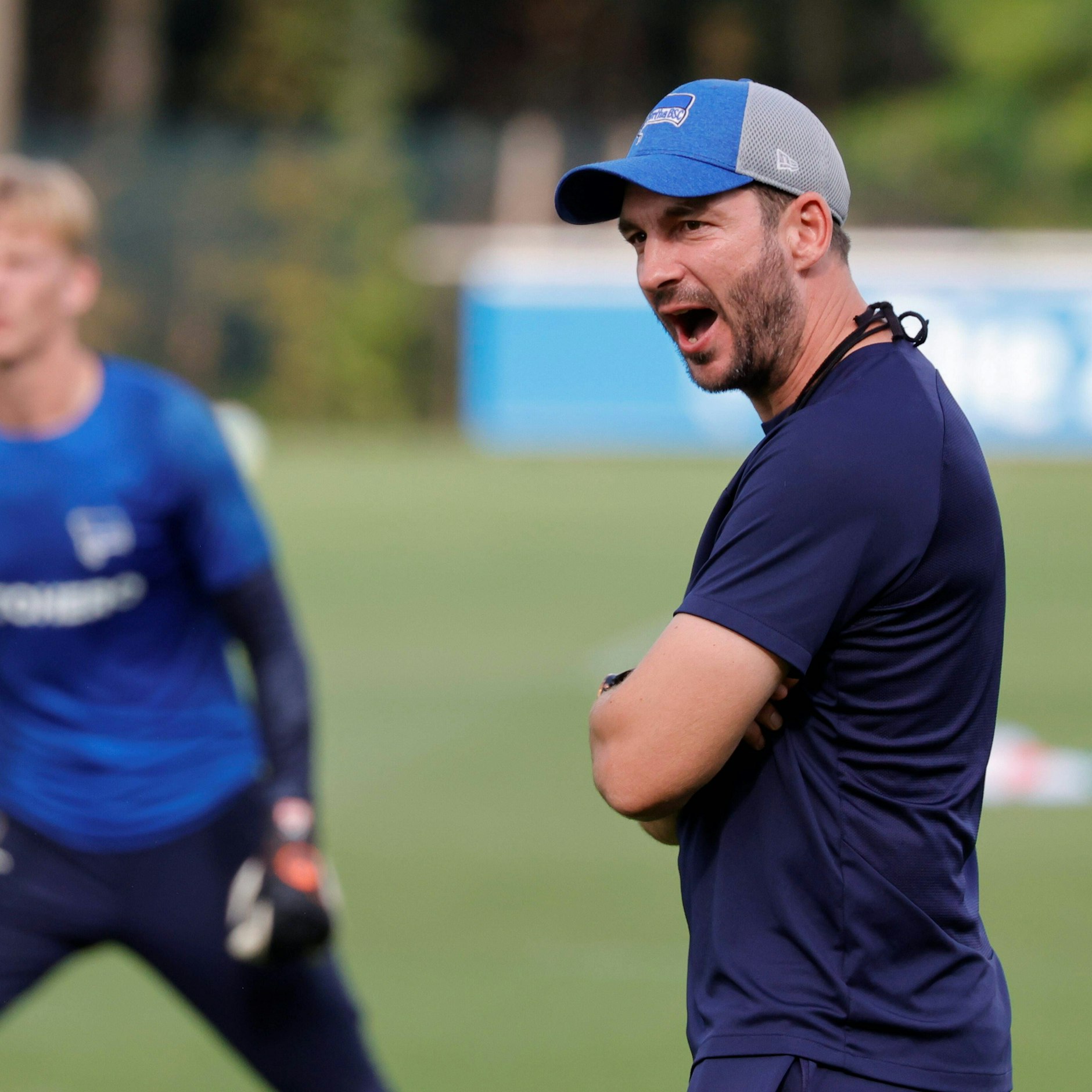 Hertha BSC: Stürmer Willy Kanga hat den härtesten Job und muss gegen ...