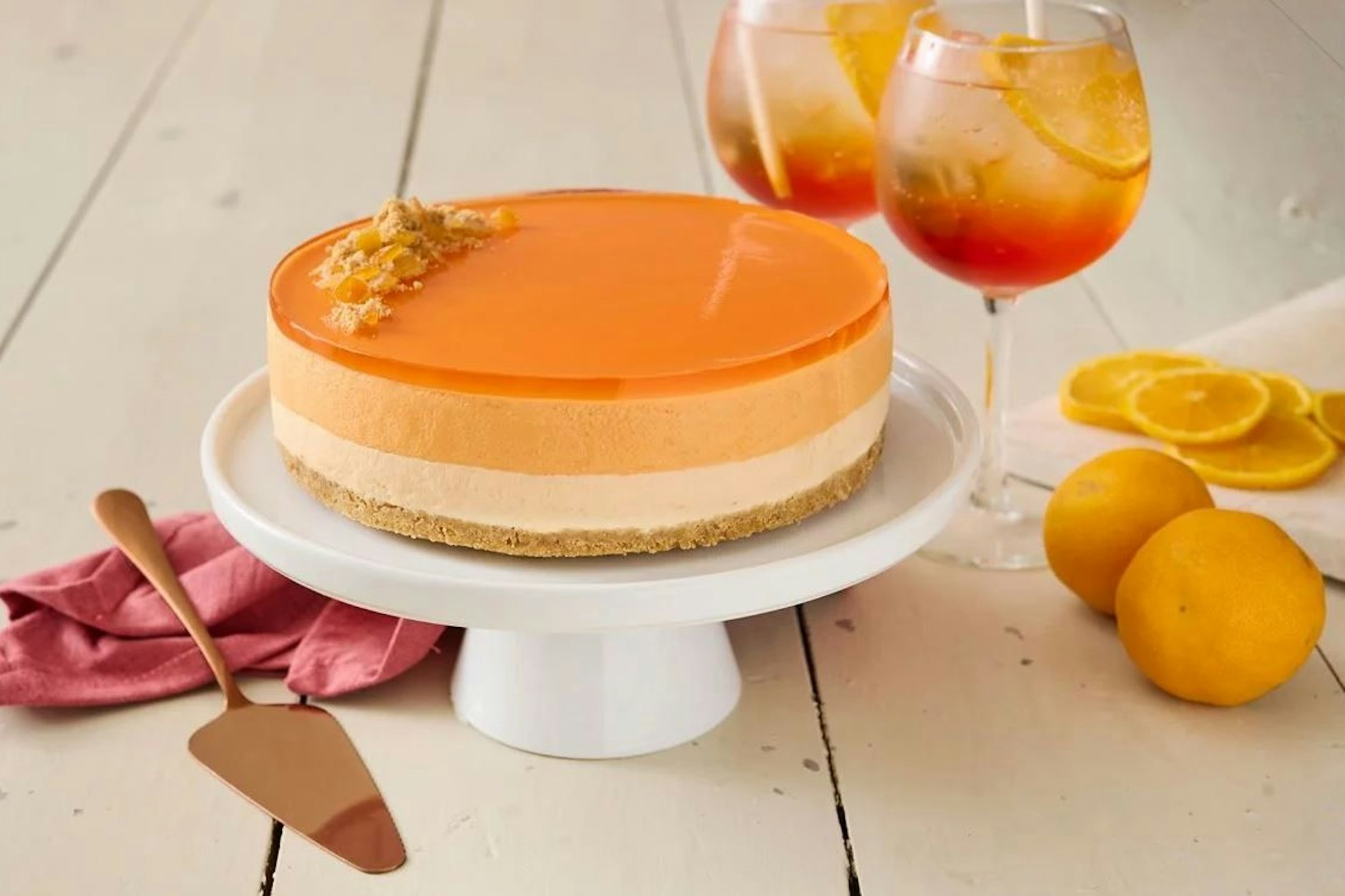 Aperol-Spritz-Frischkäsetorte: Das geniale Rezept ist ganz leicht ...