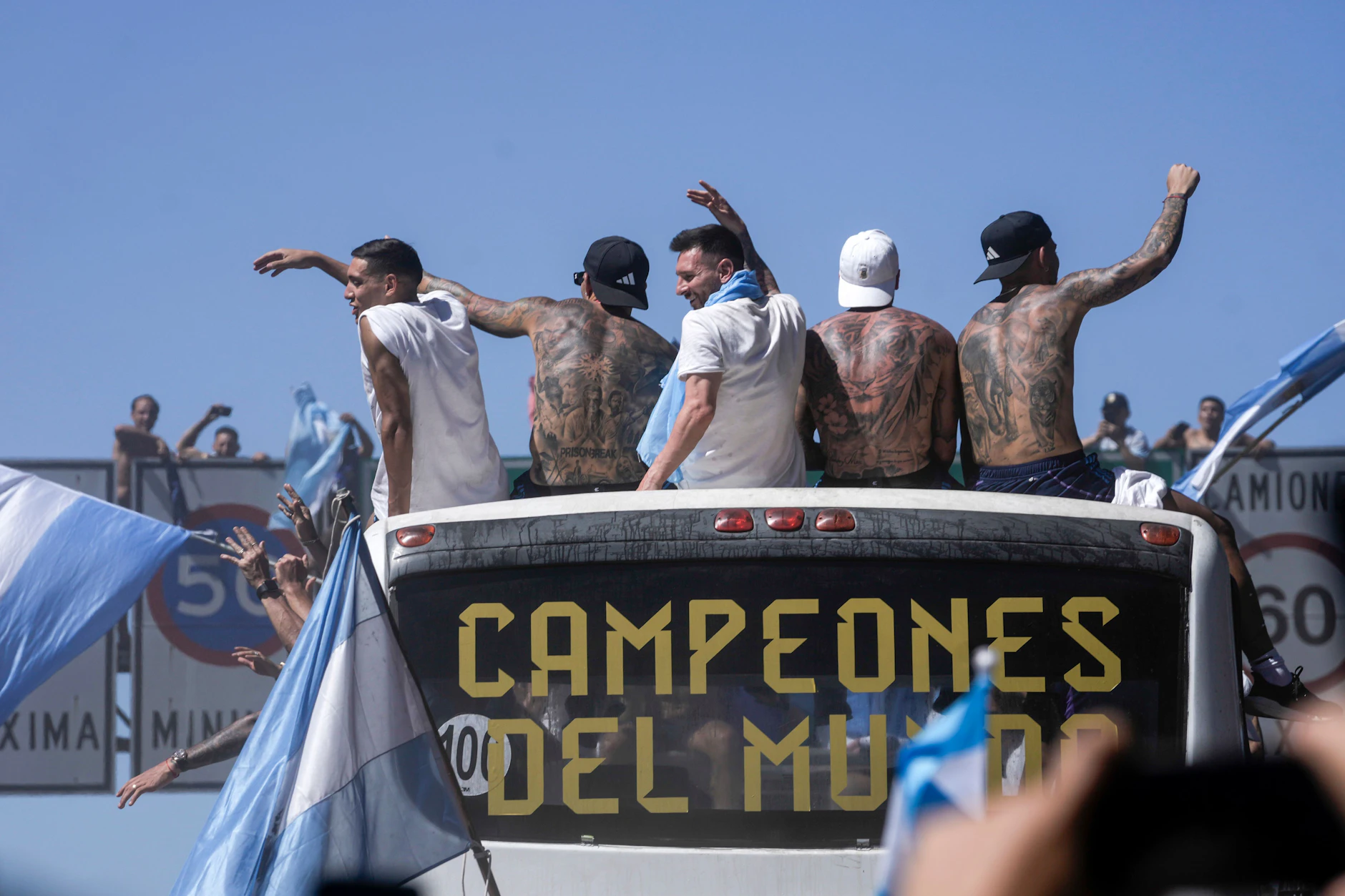 Argentinien: Bus-Parade der WM-Helden aus Sicherheitsgründen abgebrochen