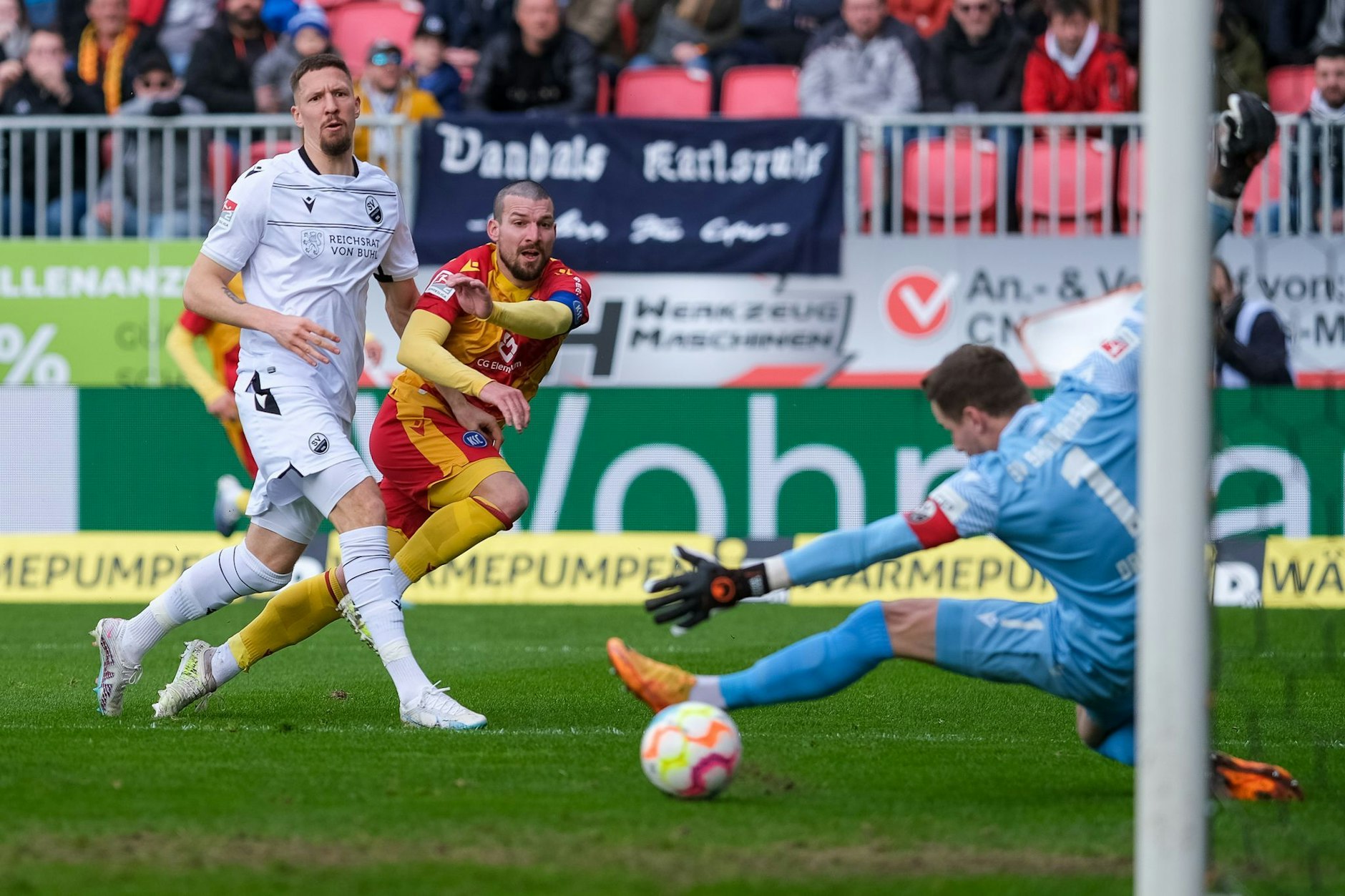 KSC befreit sich: Sandhausen beim 0:3 chancenlos