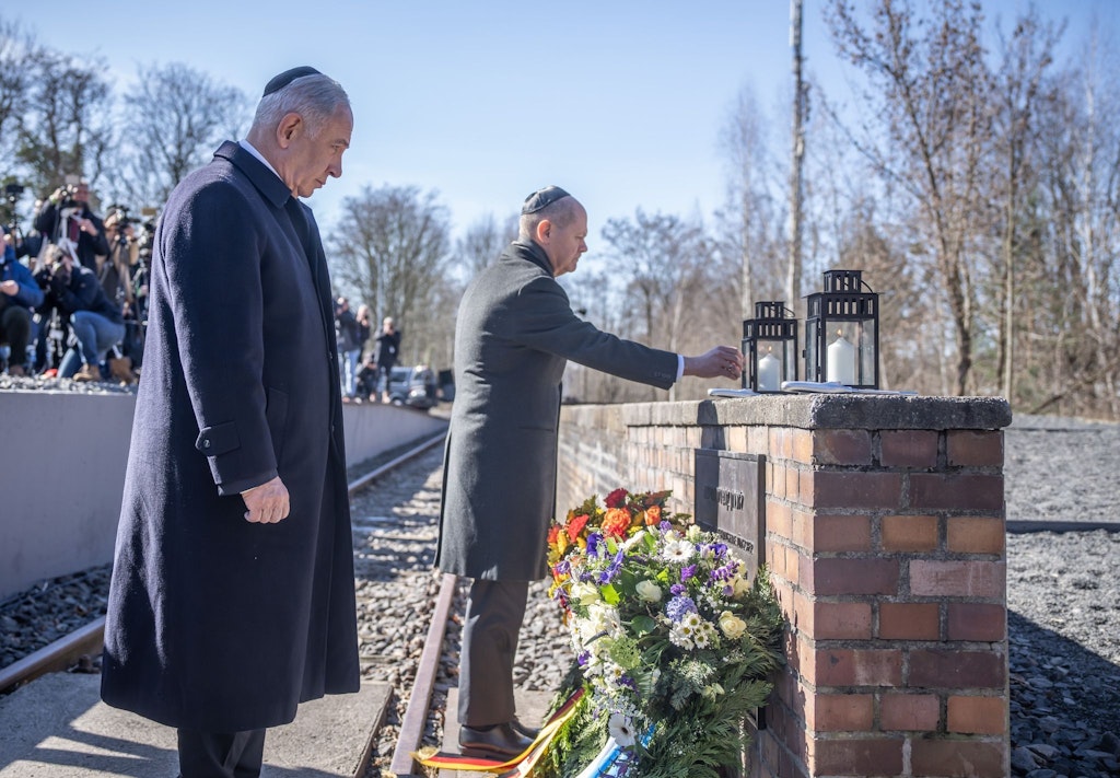Netanjahu und Scholz besuchen Holocaust-Gedenkstätte