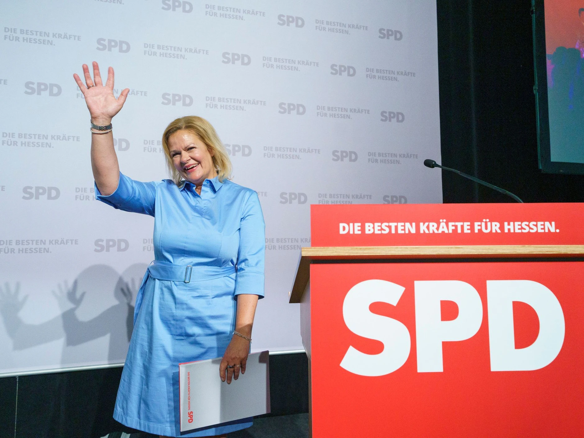 SPD-Parteitag kürt Faeser zur Spitzenkandidatin in Hessen