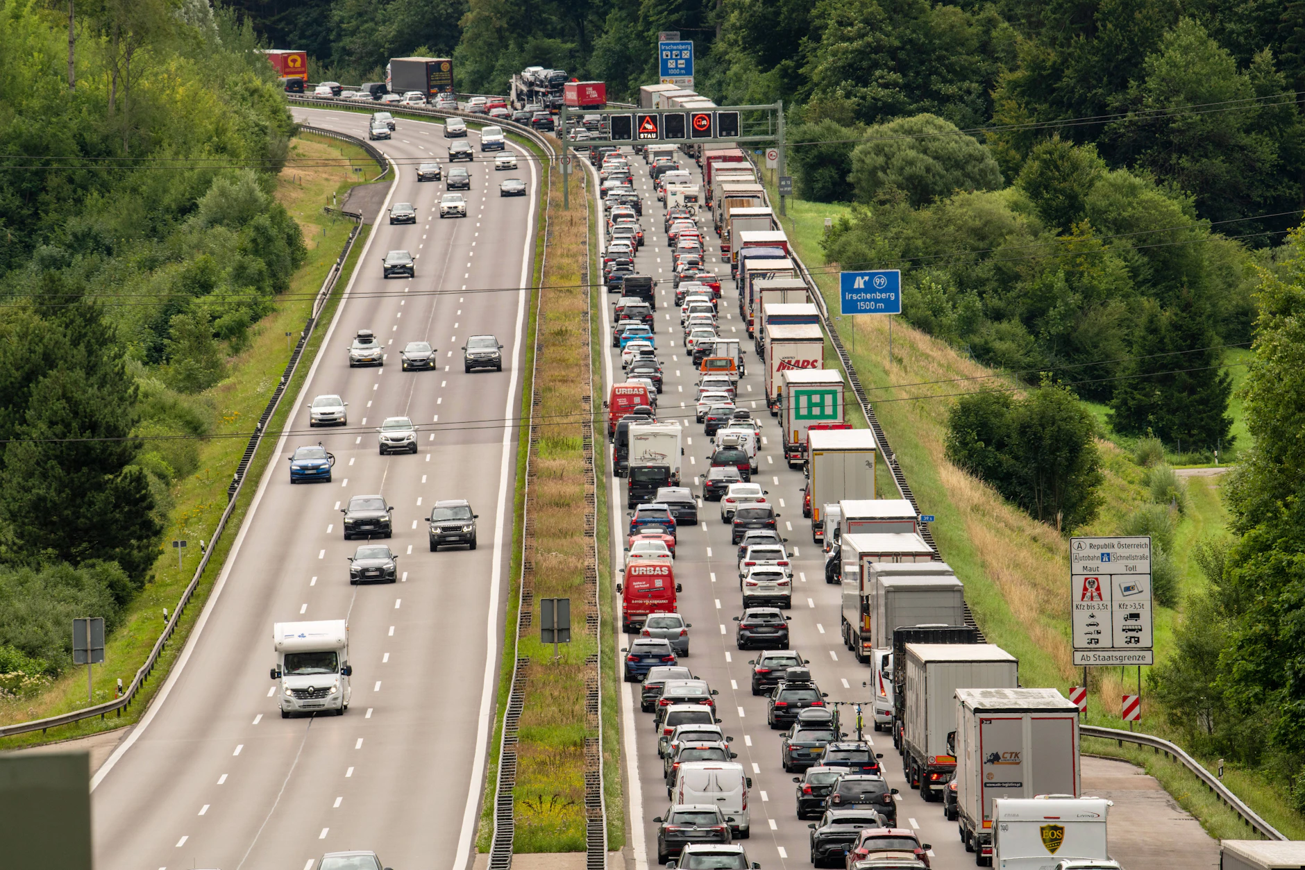 Bei Stockendem Verkehr
