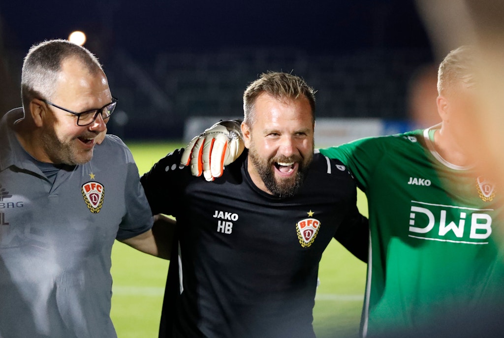 Der BFC Dynamo sorgt bei Trainer Backhaus für Gänsehaut