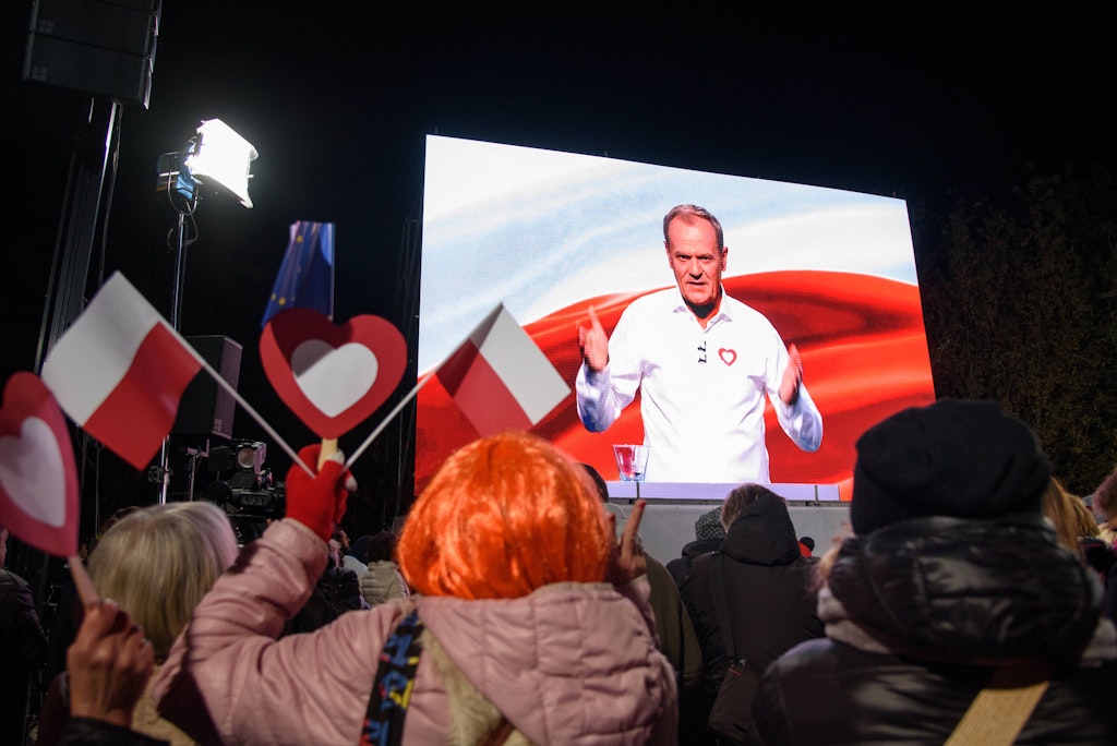 Fernsehdebatte in Polen: Donald Tusk traf im Staatsfernsehen TVP auf Mateusz Morawiecki