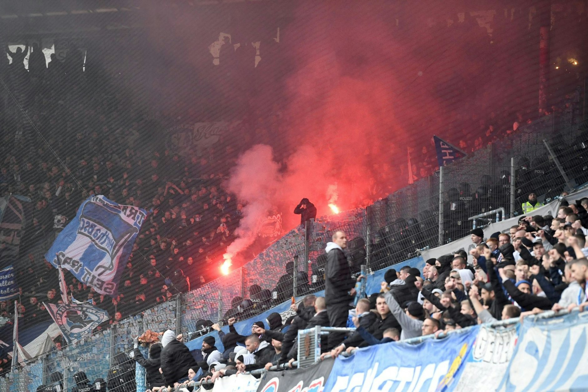 Polizei nach Hansa gegen Hertha: Wenige Zwischenfälle