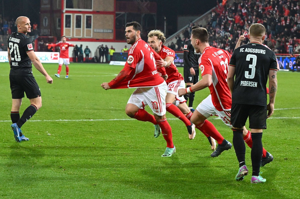 1. FC Union Berlin gegen FC Augsburg: Kevin Volland erlöst Union und die Alte Försterei