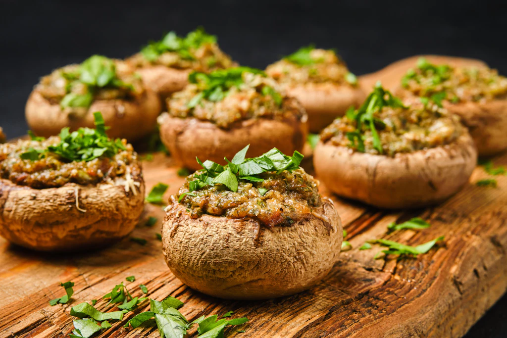 Rezept für gefüllte Champignons mit Tomate und Parmesan: So lecker und ...