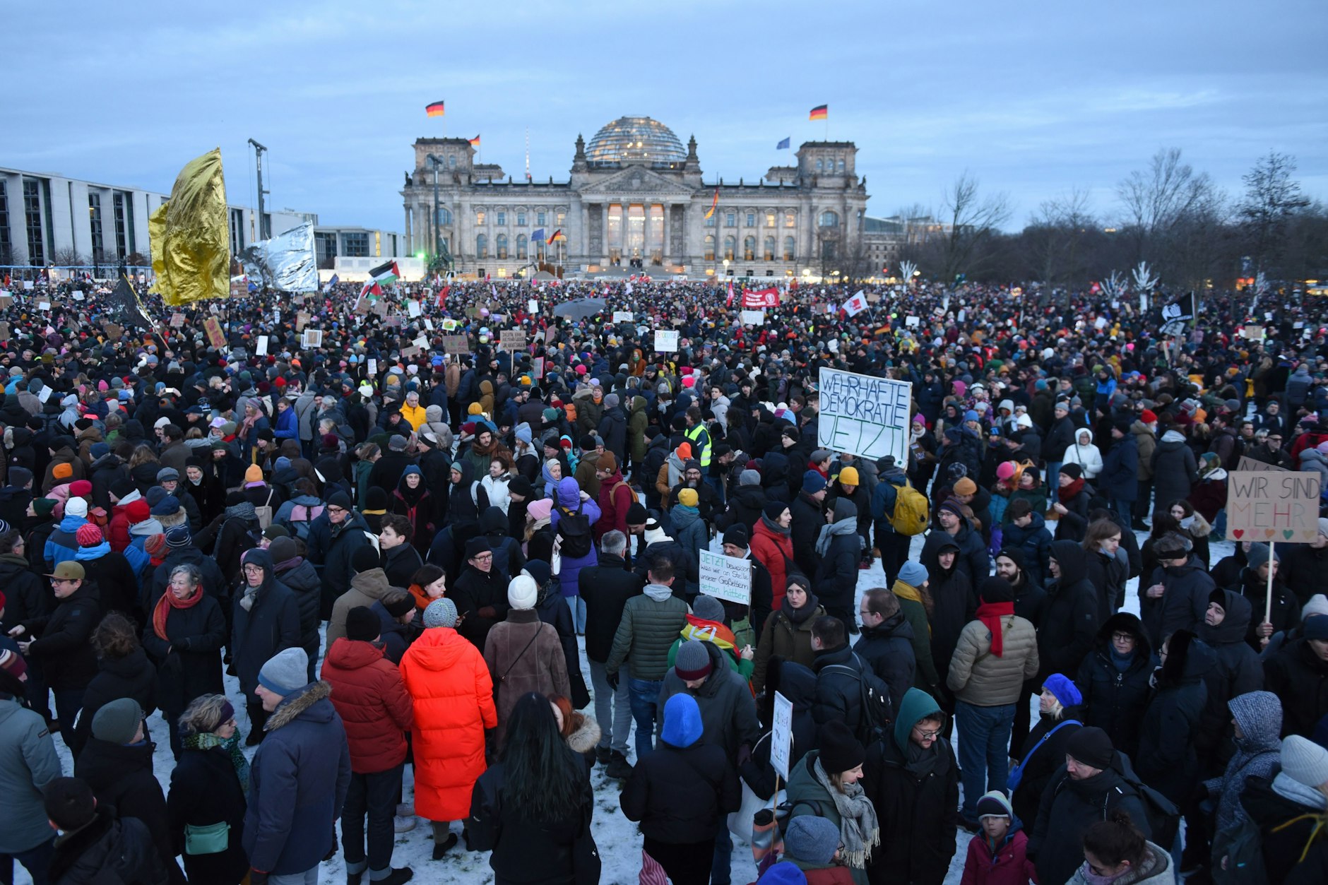 Proteste gegen rechts: In Berlin ist es viel einfacher zu demonstrieren ...
