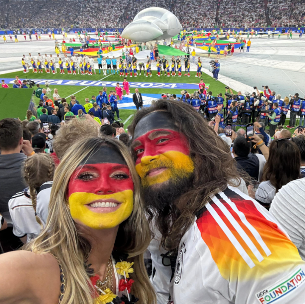 Heidi Klum und Tom Kaulitz im EM-Rausch: Auch ihre Kinder feierten mit