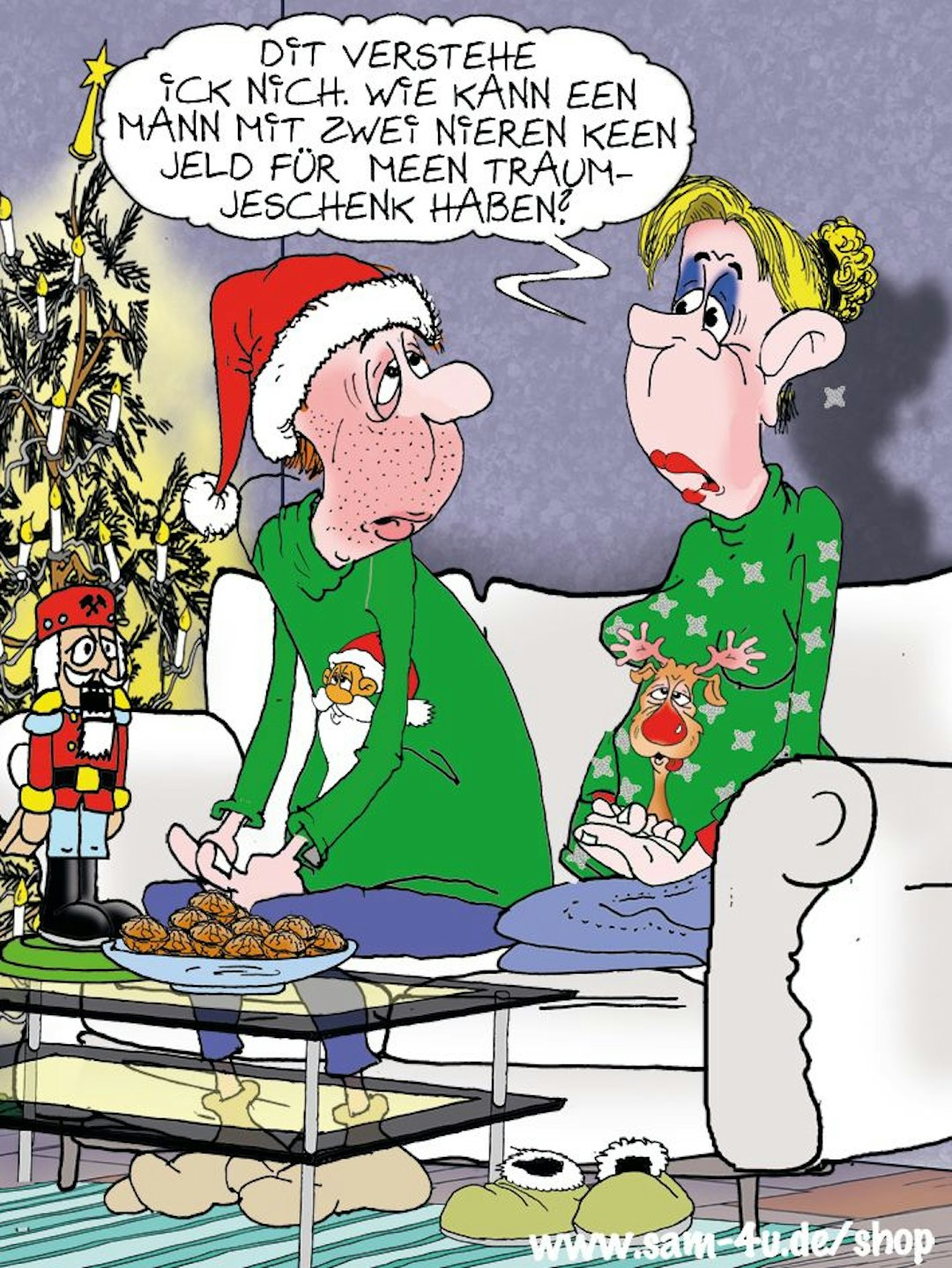 Witz des Tages: Der Weihnachtsmann braucht einen neuen Mantel ...