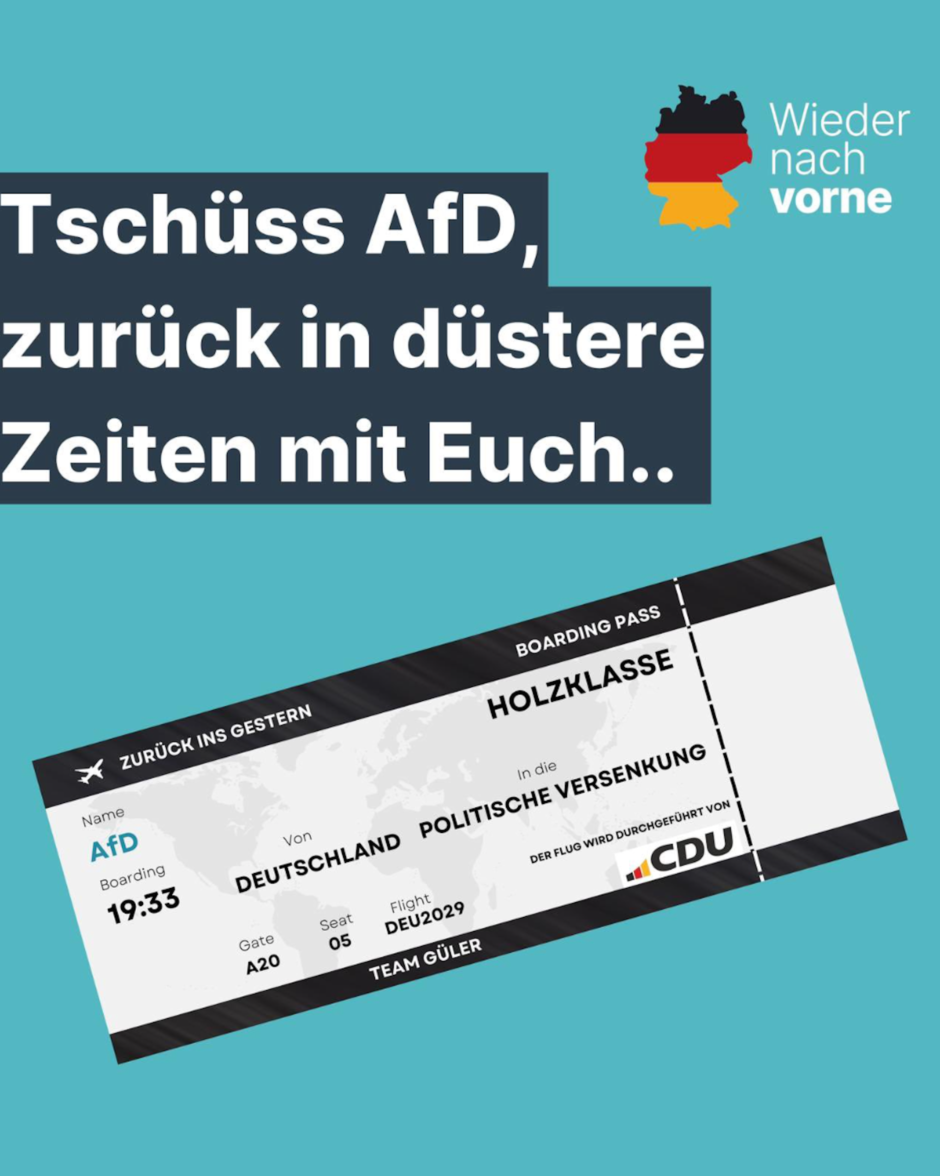 AfD verteilt „Abschiebetickets“ an Ausländer – jetzt kontert die CDU