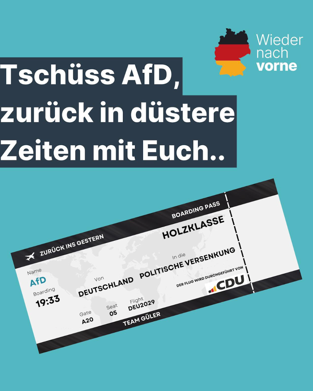 AfD verteilt „Abschiebetickets“ an Ausländer – jetzt kontert die CDU