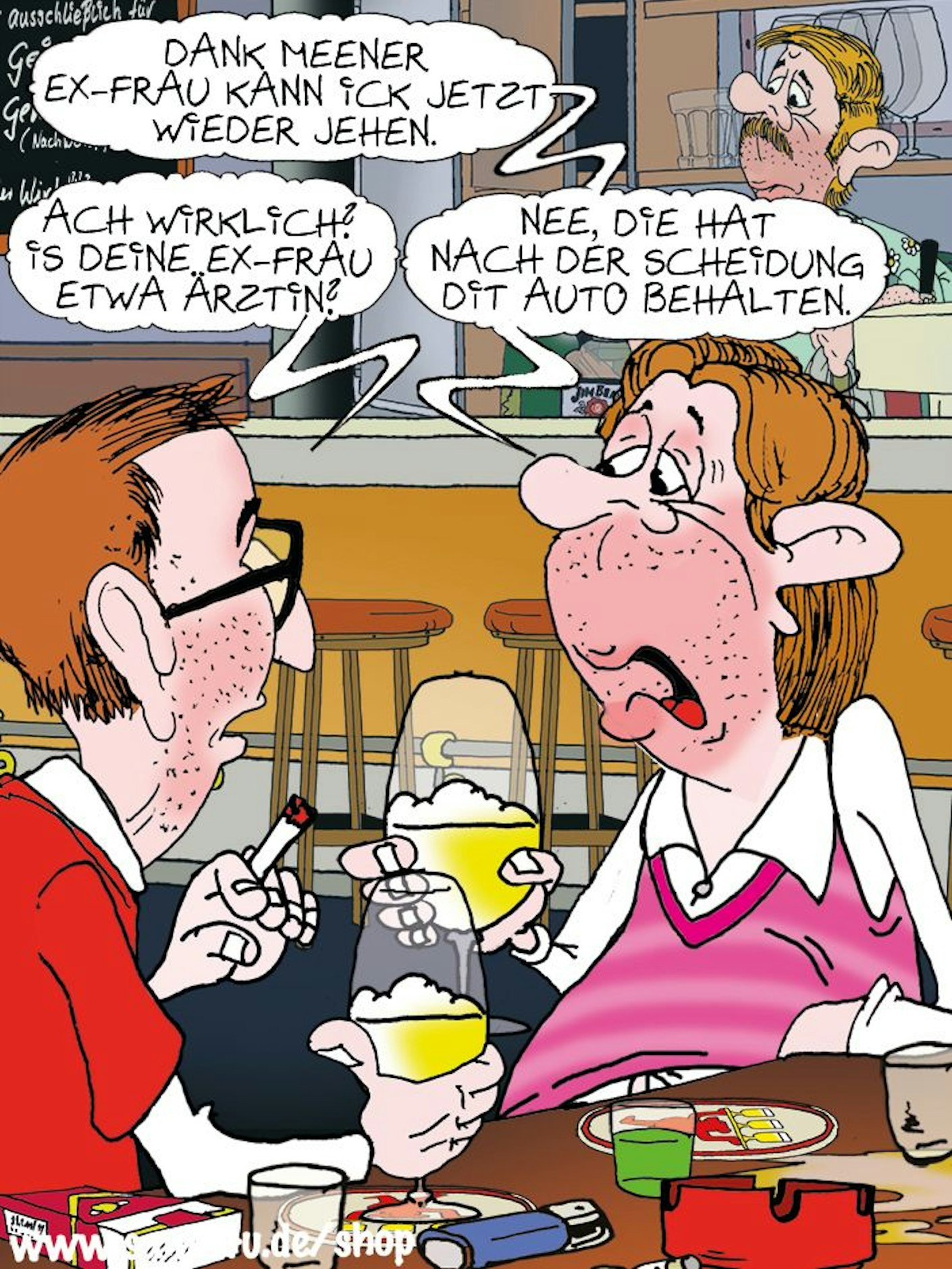 Witz des Tages: Erich Honecker besucht eine Kneipe auf dem Land ...