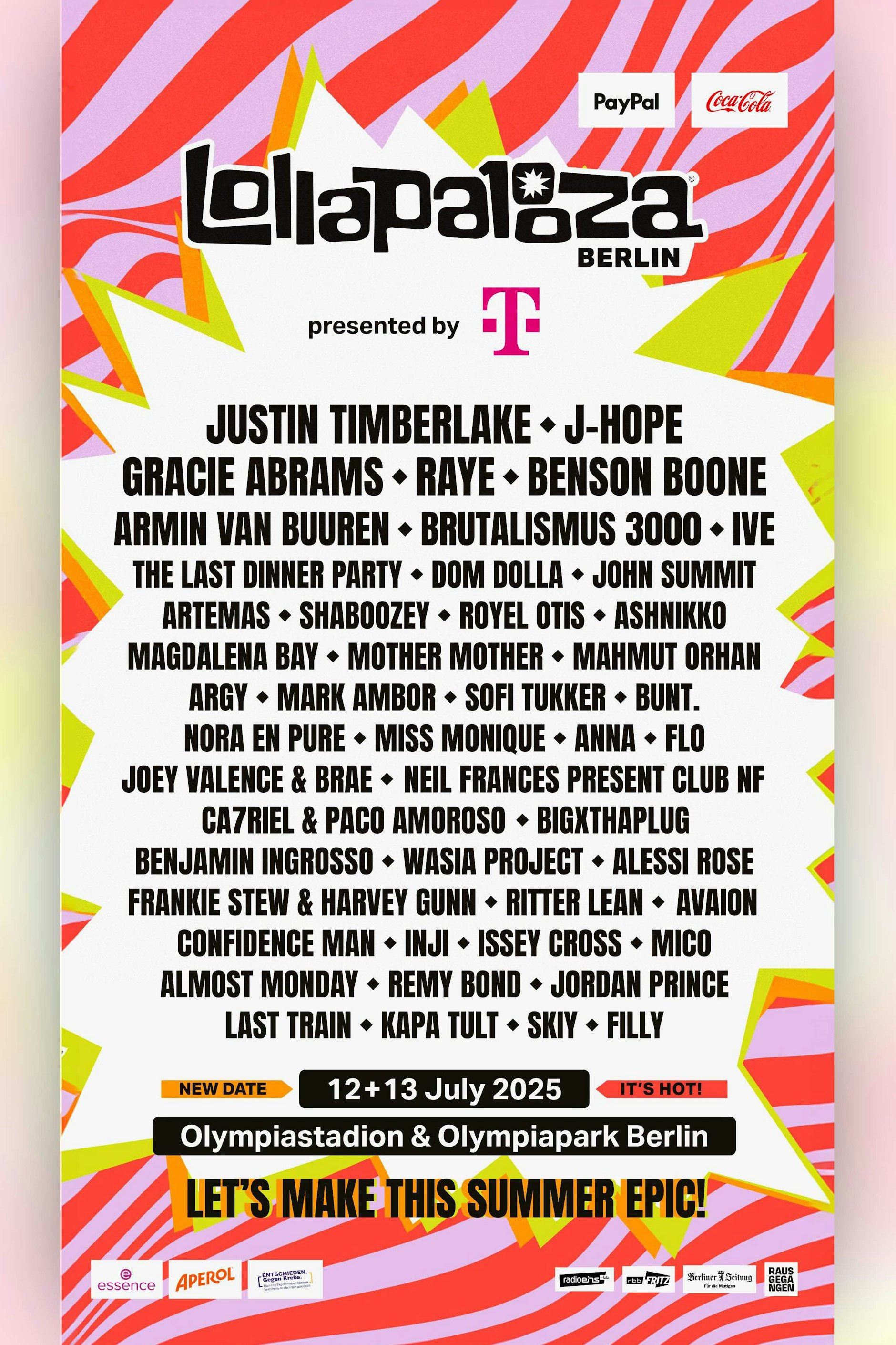 Lollapalooza Berlin 2025: Die Berliner Zeitung kennt schon jetzt das Line-up für das Festival